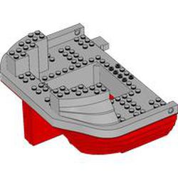 LEGO PART 47986c01 Boat Deck Section, Giant Stern 19 x 22 Assembly ...