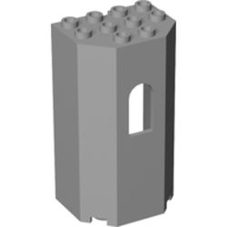 LEGO PART 30246 Panel 3 x 4 x 6 with Arched Window | Rebrickable ...