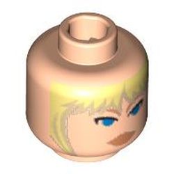 LEGO PART 3626bpr0517 Minifig Head Juno Eclipse, Peach Lips, Blue Eyes ...