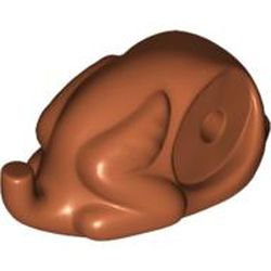 LEGO PART 33048 Food Turkey Body, Rounded Neck | Rebrickable - Build ...