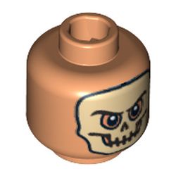 LEGO PART 3626bpr0589 Minifig Head Cemetery Warrior, Dual Sided, Skull ...