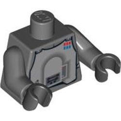 LEGO PART 973c12h03pr1566 Torso Armor, Light Bluish Gray Chestplate ...