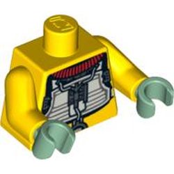 LEGO PART 973c01h25pr1618 Torso Armor with White Chest Plate, and ...