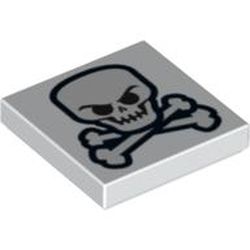 LEGO PART 3068bpr0173 Tile 2 x 2 with Skull and Crossbones Print ...