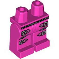 LEGO PART 970c36pr0171 Hips and Dark Pink Legs with Silver Belt and ...
