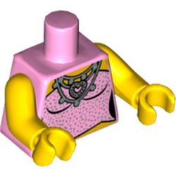 LEGO PART 973c01h01pr1665 Torso Strapless Top with Silver Sparkles ...