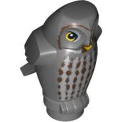 LEGO PART 92084pr0002 Animal, Bird, Owl Small, Angular Features with ...