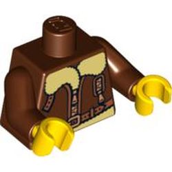 LEGO PART 973c19h01pr1712 Torso Bomber Jacket with Light Yellow Collar ...