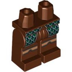 LEGO PART 970c19pr0186 Hips and Reddish Brown Legs with Dark Green and ...