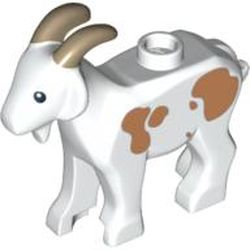 LEGO PART 95341pr0001 Animal, Goat with Dark Tan Horns and Medium ...