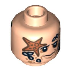 LEGO PART 3626bpr0873 Minifig Head Bootstrap Bill, Barnacles and ...