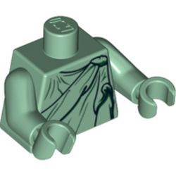 LEGO PART 973c25h25pr1949 Torso Robe / Toga with Black and Dark Green ...