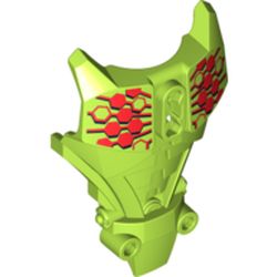 LEGO PART 98569pr0006 Large Figure Torso Cover, Armor with Red Hexagons ...