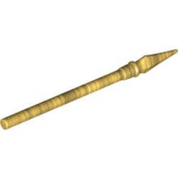 LEGO PART 90391pr0002 Weapon Pike / Spear Elaborate with Pearl Gold Tip ...