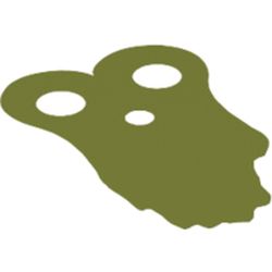 LEGO PART 90005 Neckwear Cape, Pauldron, Tattered | Rebrickable - Build ...