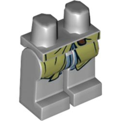 LEGO PART 970c14pr0353 Hips and Light Bluish Gray Legs with Olive Green ...