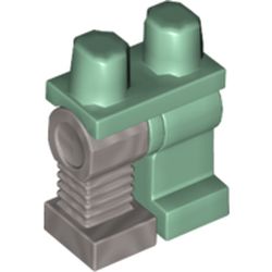 LEGO PART 970e09 Left Leg, Flat Silver Mechanical Peg Leg and Sand ...