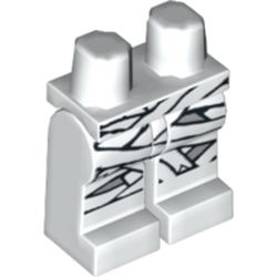 LEGO PART 970c27pr0332 Hips and White Legs with Glow in Dark Mummy ...
