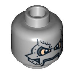 LEGO PART 3626cpr1079 Minifig Head Dr Doom, Metal Mask and Yellow Eyes ...