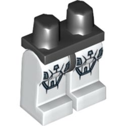 LEGO PART 970c27pr0398 Hips and White Legs with Battle Mech Armor and ...