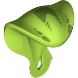 LEGO PART 98153pr0002 Snake / Cobra Hood and Tail with Dark Green Snake ...