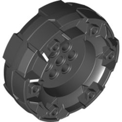 LEGO PART 11094 Wheel Hard Plastic, Treaded with 7 Pin Holes and 6 ...