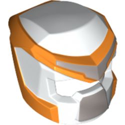 LEGO PART 11265pr0001 Helmet, Mech with Open Visor Small and Orange and ...