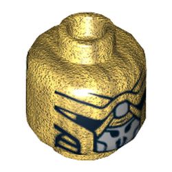 LEGO PART 3626cpr0959 Minifig Head Chitauri, Black and Light Bluish ...