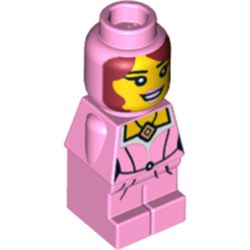 LEGO PART 85863pr0076 Microfig Female Pink Dress | Rebrickable - Build ...