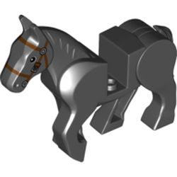 LEGO PART 10509pr0004 Animal, Horse, Moveable Legs with Dark Brown ...