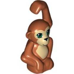 LEGO PART 14736pr0001 Animal, Monkey / Ape / Orangutan with Dark Tan ...