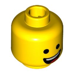 LEGO PART 3626cpr1294 Minifig Head Emmet, Open Lopsided Smile ...