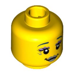 LEGO PART 3626cpr1299 Minifig Head Marsha (Mermaids), Silver Lips ...