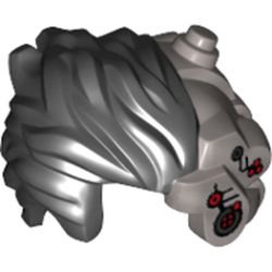 LEGO PART 15617pr0001 Hair and Helmet Covering Left Eye with Complex ...