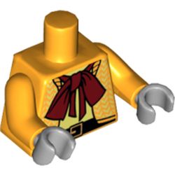 LEGO PART 973c38h14pr2518 Torso Open Herringbone Jacket, Red Bow Tie ...
