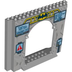 LEGO PART 15626pr0002 Panel 4 x 16 x 10 with Batman Logo, Joker and Car ...