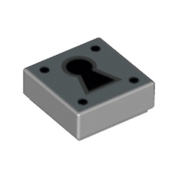 LEGO PART 3070bpr0147 Tile 1 x 1 with Keyhole Print | Rebrickable ...