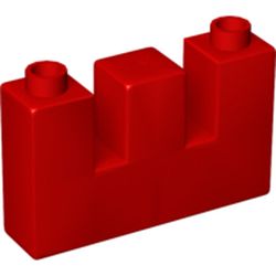 LEGO PART 16685 Duplo Brick 1 x 4 x 2 with 2 Top Cutouts (Arrow Slits ...