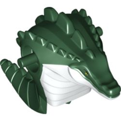 LEGO PART 17274 Torso/Head Alien, Leatherhead White Chest Print ...