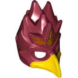 LEGO PART 16656pr0001 Mask Bird (Phoenix) with Yellow Beak and Gold ...