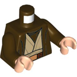 LEGO PART 973c07h02pr2699 Torso Hooded Robe over Tan Jedi Robe with ...