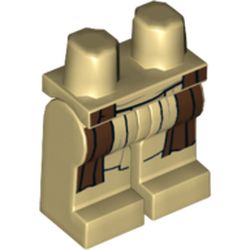 LEGO PART 970c26pr0687 Hips and Tan Legs with Reddish Brown Jedi Robe ...