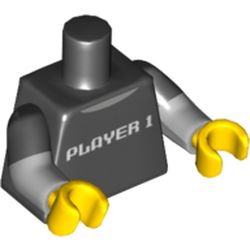 LEGO PART 973g03c14h01pr2749 Torso, Dual Molded Arms, Shirt with Light ...