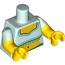 LEGO PART 973g15c01h01pr2752 Torso, Dual Molded Arms, Fringed Crop Top ...