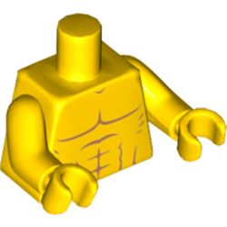 LEGO PART 973c01h01pr2754 Torso Bare Chest with Muscles Outline, No ...
