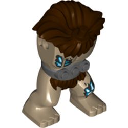 LEGO PART 18312 Body Giant, Mungus with 3 Studs and Reddish Brown Mane ...