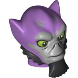 LEGO PART 17535pr0001 Minifig Head Special, Lasat with Light Bluish ...