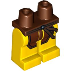 LEGO PART 970c01pr0730 Hips and Yellow Legs with Reddish Brown ...