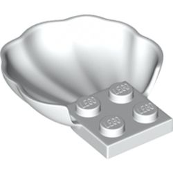 LEGO PART 18970 Animal Body Part, Clam / Scallop Half Shell with 4 ...
