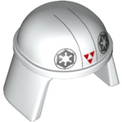 LEGO PART 57900pr0001 Helmet Imperial Pilot, Smooth with Imperial Logo ...